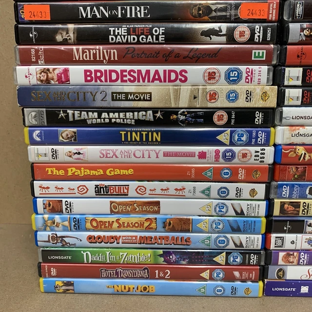 49 X JOB Lot Bundle DVDs Horror Thriller Family Kids Animation Disney £ ...