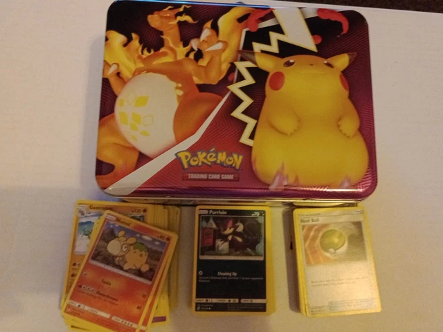 CHARIZARD PIKACHU COLLECTION Tin Stickers Binder Pokémon Cards Bundle ...