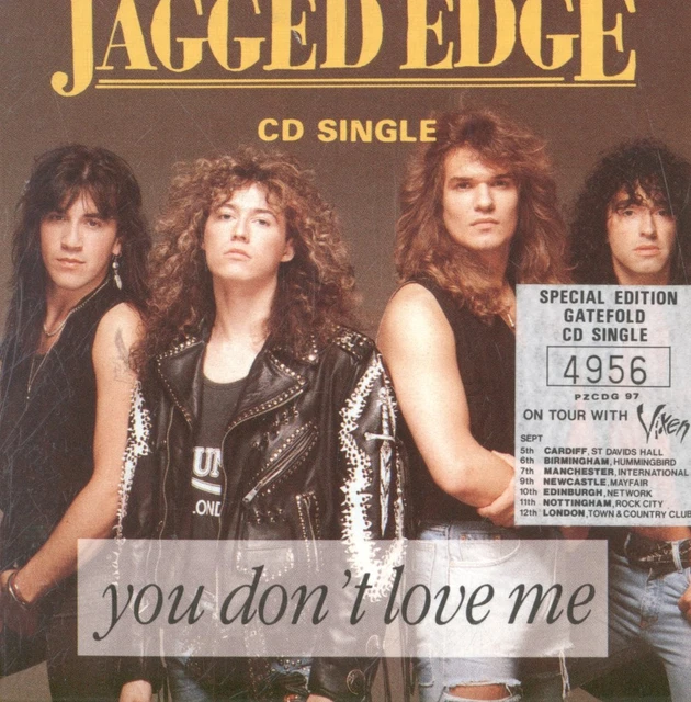 JAGGED EDGE (ROCK/METAL Group) You Don't Love Me CD UK Polydor 1990 ...