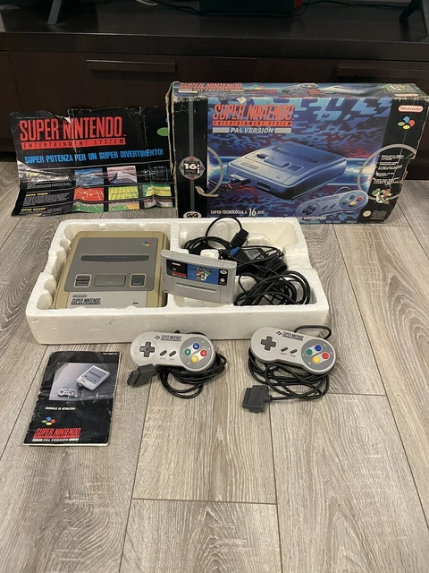 SUPER NINTENDO CONSOLE Super Mario World PAL Version 16 Bit ..Completa ...