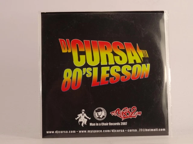 DJ CURSA 80'S LESSON (E76) 1 Track Promo CD Single including Picture ...