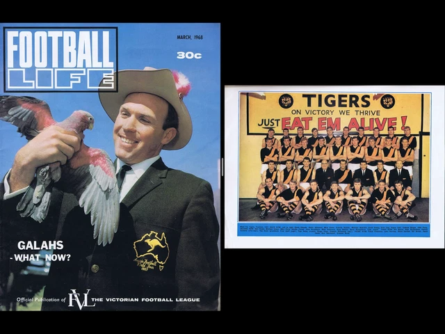 MARCH 1968 VFL Football Life Magazine Bob Skilton South Melbourne Swans ...