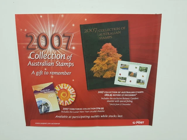 AUSTRALIA POST PROMOTIONAL Poster Stamps Australia Botanical Gardens ...