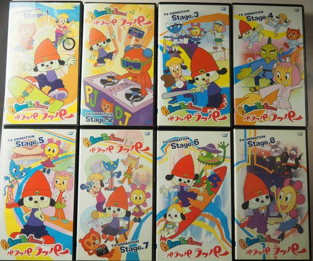 RARE PARAPPA THE Rapper VHS complete Lot 8 Anime Japanese VHS PS ...