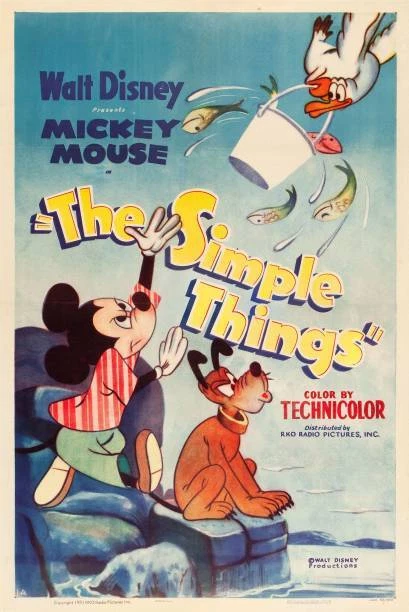 THE SIMPLE THINGS Mickey Mouse Pluto 1953 etc OLD MOVIE PHOTO £5.53 ...