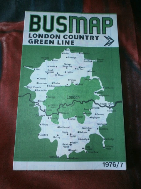 LONDON COUNTRY BUS & Green Line Route Map 1976/77 £2.99 - PicClick UK