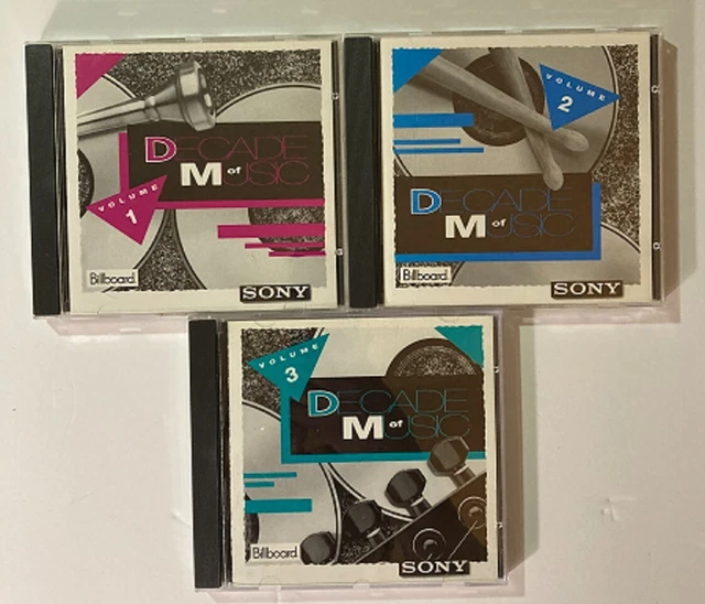 SONY/BILLBOARD DECADES OF Music Volumes 1-3 Lot de 3 CD EUR 13,20 ...