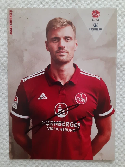 AUTOGRAMMKARTE ASGER SÖRENSEN 1. FC Nürnberg Saison 2021/2022 EUR 1,00 - PicClick DE