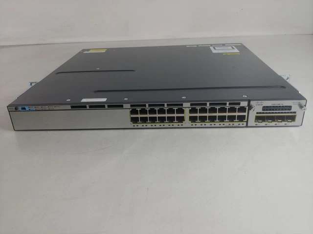 CISCO CATALYST 3750-X WS-C3750X-24T-S 24-Port Gigabit Managed Ethernet ...