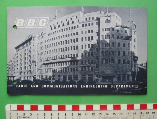BBC ENGINEERING DEPARTMENTS card leaflet 1973 Careers for qualified ...