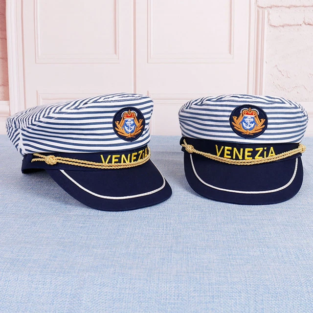 SAILOR HATS FOR Adults Navy Blue Sea Captain Captains Yacht £10.39 ...