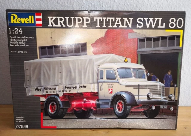 REVELL KRUPP TITAN SWL 80 - Maßstab 1:24 - Modellbausatz - OVP- 1998 ...
