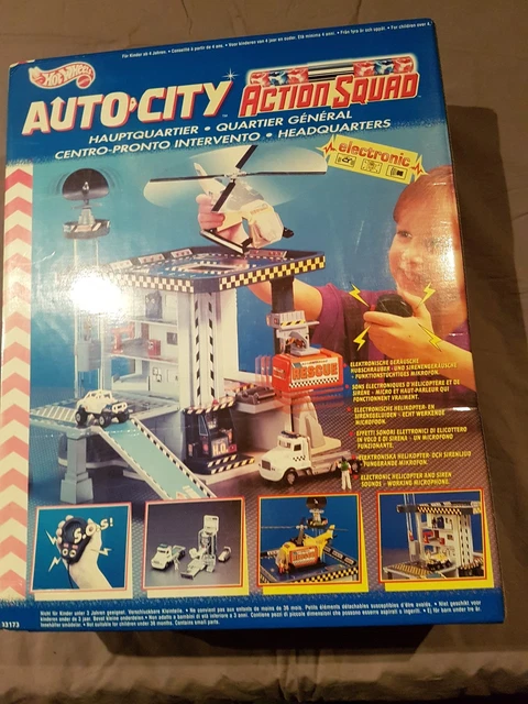 HOT WHEELS AUTO City Action Squad Spielset Hauptquartier Neu Ovp 1995 ...