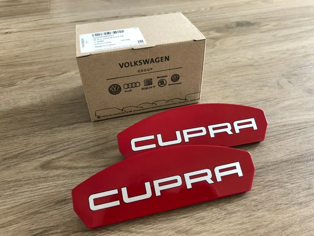 CUPRA BRAKE BREMSSATTELBLENDE León Original VW Red Repair Kit Cover ...