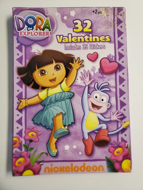 DORA THE EXPLORER 2010 Nickelodeon 32ct Valentine Cards includes 35 ...