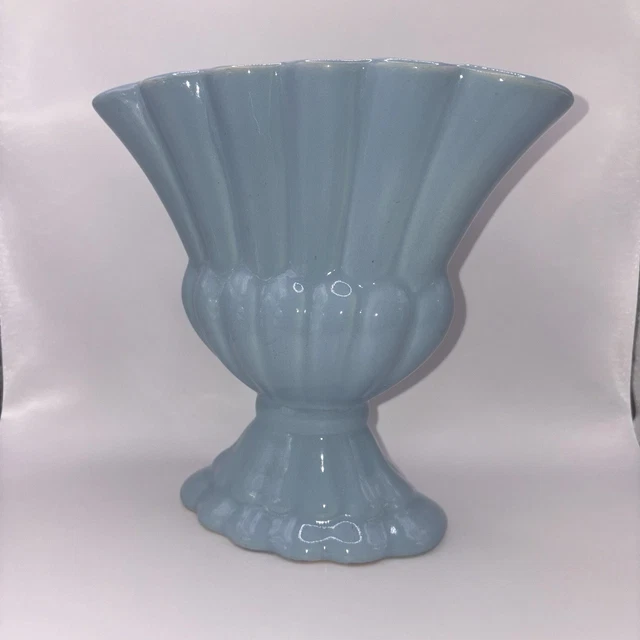 VINTAGE 1930’S BESWICK Wear Light Blue Fan Vase Made In England $60.00 ...
