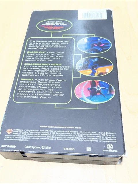BATMAN BEYOND - Disappearing Inque (VHS, 1999) £11.54 - PicClick UK