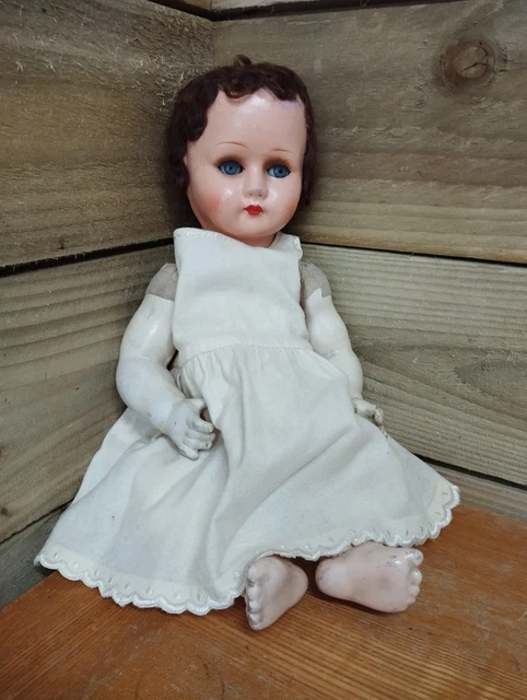 VINTAGE ANTIQUE DOLL German WP Welsch Pfeiffer Marks? Bisque Fragile ...