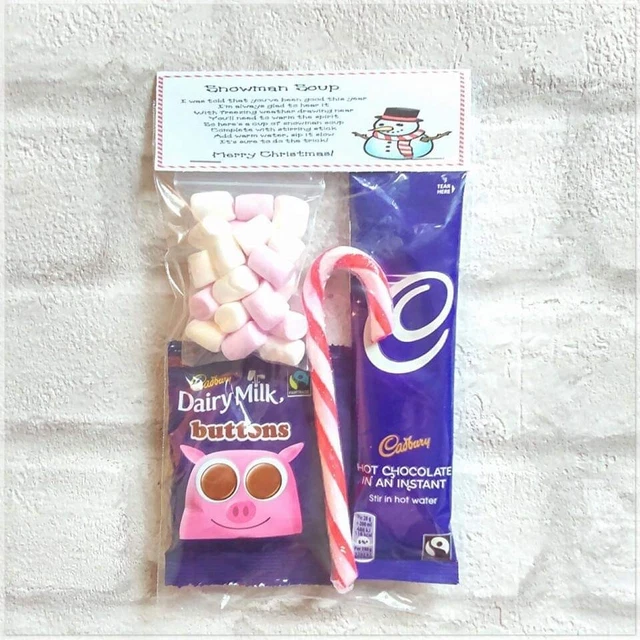 2X SNOWMAN SOUP Christmas Eve Box Filler Galaxy and Cadbury Hot ...