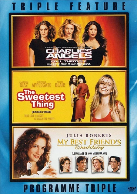 USED 3 DISC DVD - Charlies Angels + The Sweetest Thing + My Best ...