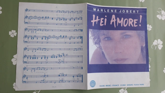 PARTITION CHANSON HEI Amore, de MARLENE JOBERT et GEORGES LUNGHINI EUR 3,00 - PicClick FR