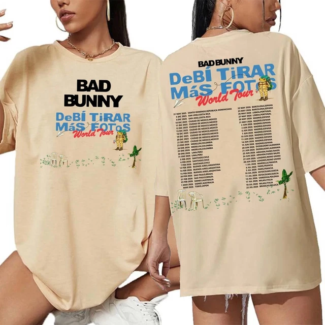 BAD BUNNY DTMF Tour 2026 Shirt Graphic Oversized Fan Gift T Shirt £29. ...