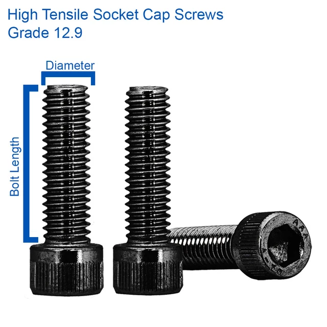 M2 M3 M4 M5 M6 M8 M10 Allen Cap Head Bolts Socket Screws High Tensile 5-Pcs £4.09 - PicClick UK