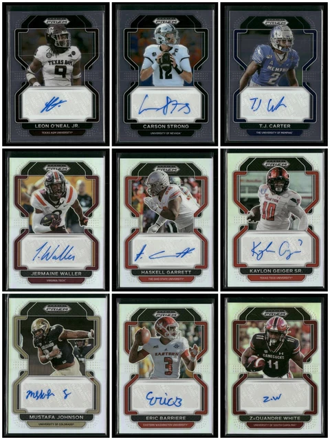 2022 PANINI PRIZM DP AUTO Carter/Strong/Garrett/Waller/Geiger/Blanc ...