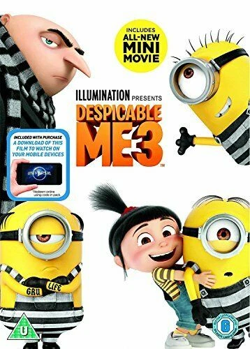 DESPICABLE ME 3 Steve Carell 2019 DVD Top-quality Free UK shipping EUR ...