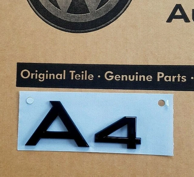AUDI A4 LETTERING black emblem logo rear tailgate 8W0071803 rear £38.57 ...