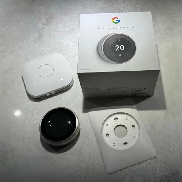 GOOGLE NEST LEARNING Thermostat (3rd Generation) Smart Thermostat ...
