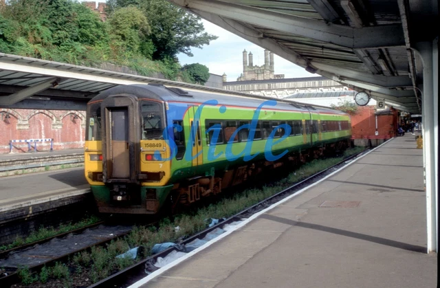 BRITISH RAIL DIESEL Multiple Unit Sprinter Dmu 158849 Shrewsbury Orig ...