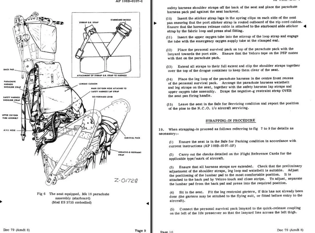 MARTIN BAKER IQ7A Ejection Seat Parts Service historic archive 1970's mK 7 F-104 £6.95 - PicClick UK
