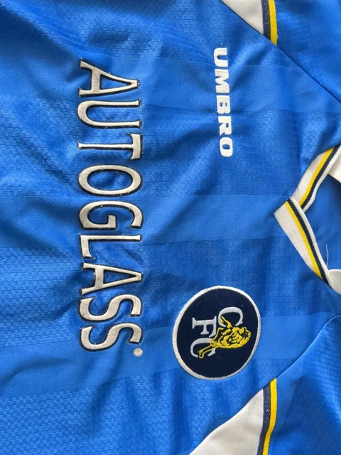 VINTAGE 90S CFC Chelsea Football Shirt Umbro Autoglass Retro Rare ...