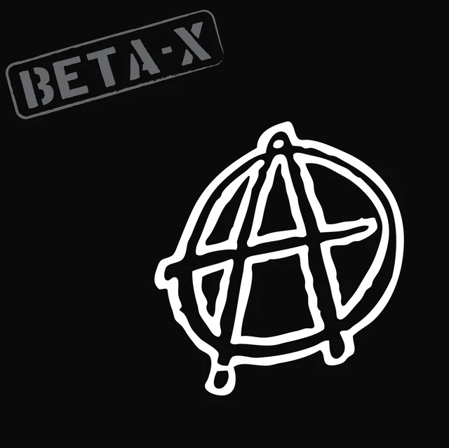 ANARCHY OUTLINE DECAL Sticker 118mmW Car Van Bus Auto Bike VW Skate ...