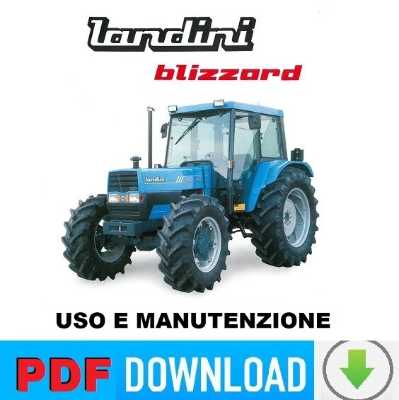 LANDINI BLIZZARD 50 60 65 75 85 95 Manuale uso manutenzione Libretto ...