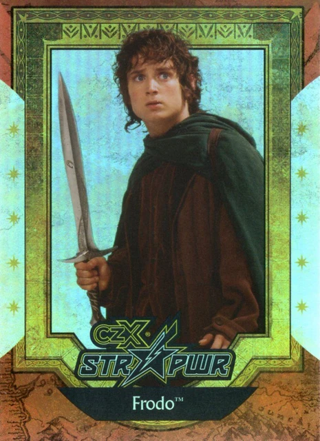 CZX LORD OF The Rings Middle Earth Red STR PWR Chase Card S01 Frodo $31 ...