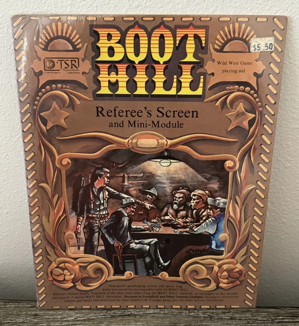 BOOT HILL REFEREE’S Screen and Mini Module From TSR NEW/SHRINKWRAP $39. ...