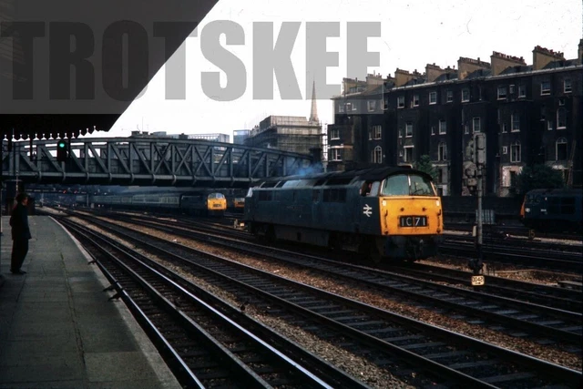 35MM SLIDE BR British Railways Diesel Loco Class 52 D1053 Royal Oak ...