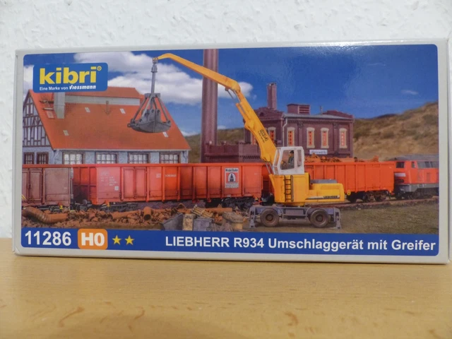 KIBRI 11286 H0 Bausatz LIEBHERR R934 Umschlaggerät mit Greifer #NEU in ...