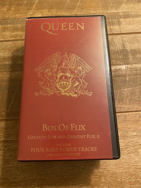 QUEEN BOX OF Flix Double VHS Video Greatest Flix I & II + Bonus Tracks ...