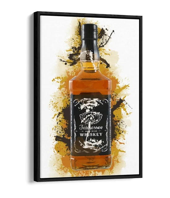 JACK DANIELS SPLASH Art Paint Effect, Kitchen -Float Effect Canvas Art ...