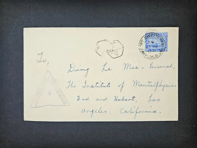 S.S. MALAYA MALAYSIA WW2 FMS 1941 t USA Passed for Trans. Pt Swettenham ...