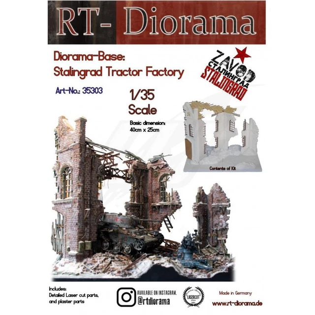 [FR] RT-DIORAMA 1/35 Diorama-Base: "Stalingrad Tractor Factory ...