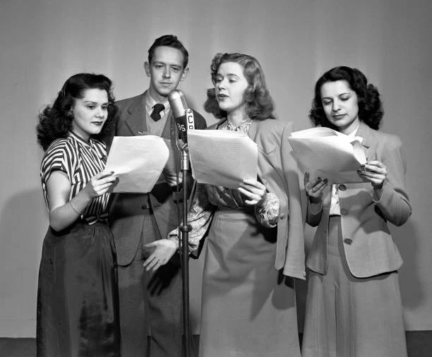 CAST MEMBERS OF The Radio Program Lets Pretend Old TV Radio Photo £5.69 ...