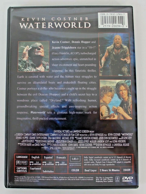 WATERWORLD DVD WIDESCREEN 1998 Kevin Costner Bilingual Complete Like ...