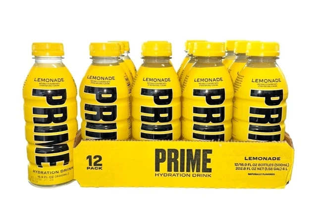 PRIME HYDRATION X LEMONADE-LIMITED EDITION-UK 12 PACK - picture £67.00 ...