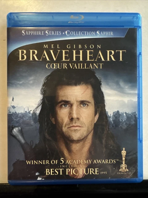 BRAVEHEART (BLU-RAY DISC, 2013) Sapphire Series Mel Gibson Rare OOP £8. ...