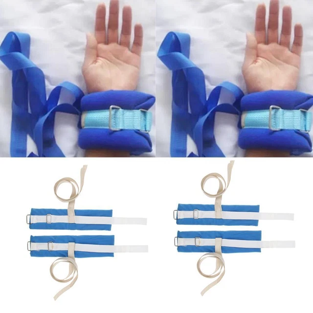 LIMB HOLDERS, PADDED Ankle and Wrist Restraint Strap for Bed - 4 Pieces ...