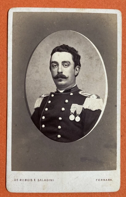 FOTOGRAFIA ANTICA DA Collezione-Ferrara-De Rubeis E Saladini-Ritratto ...